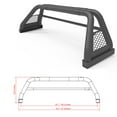 Adjustable Pickup Roll Sport Bar Chase Rack Bed Bar For 2004-2012 Chevy ...