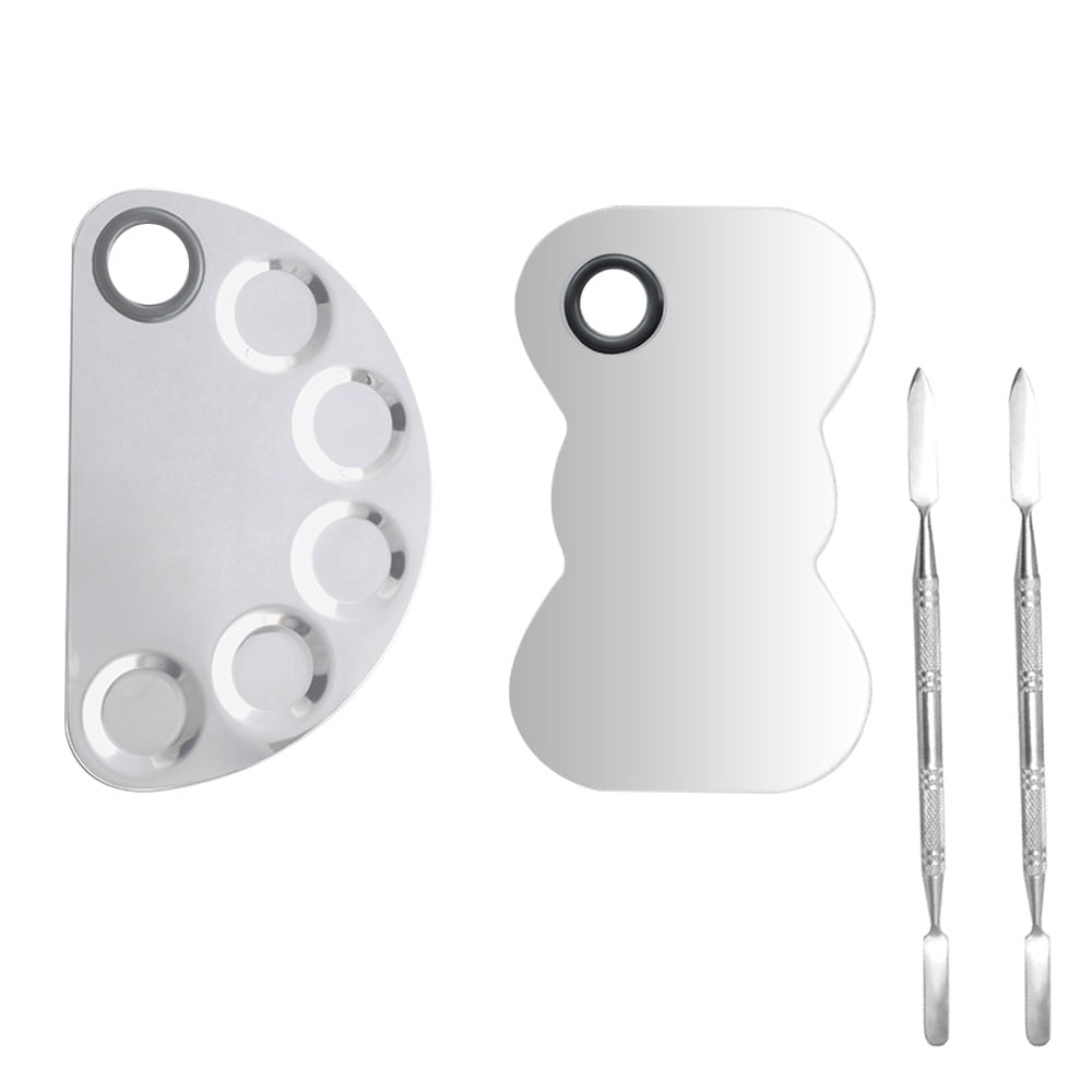 2 Pcs Cosmetic Makeup Palette, Cosmetic Mixing Makeup Palette Makeup ...