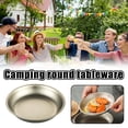 Premium 99% Pure Titanium Camping Plate Set Lightweight Portable ...