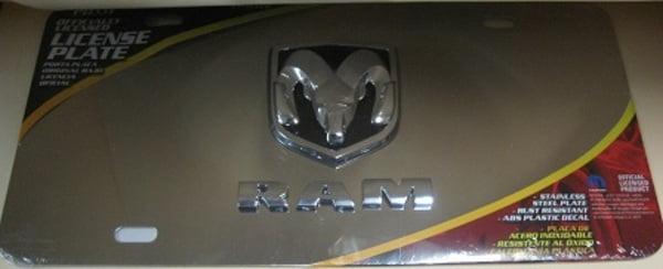Dodge Ram 3-D Official Licensed License Plate - Walmart.com - Walmart.com