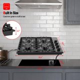 Gasland Chef 30 in. NG/LPG Convertible Gas Cooktop in Porcelain Enamel ...