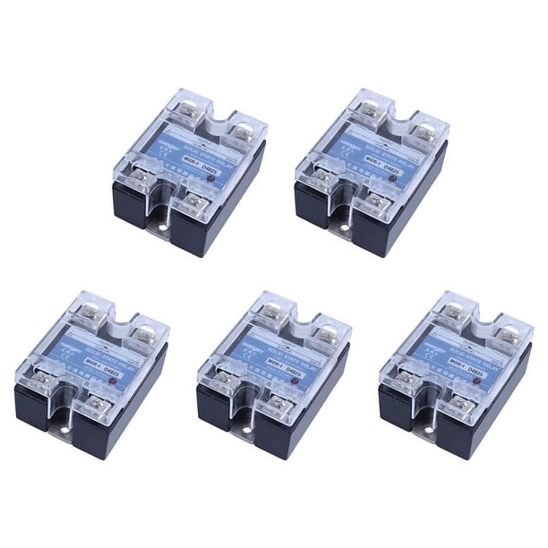 5X -1 D4825 Monofasico Macizo Rele Estado SSR 25A DC 3-32 V AC 24-480 V ...