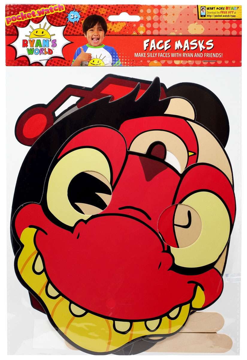 Pocket Watch Ryan's World Face Masks - Walmart.com