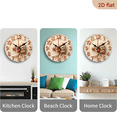 2D Flat 1pc 10Inch Wooden 1pc Brain-Shaped Wall Clock with Brain ...