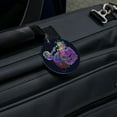 Science Fiction Space Woman and Alien Round Luggage ID Tag Card ...