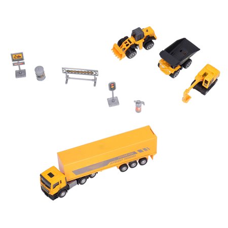 Engineering Vehicles Playset, Construction Vehicles Toy Set 1:58 ...