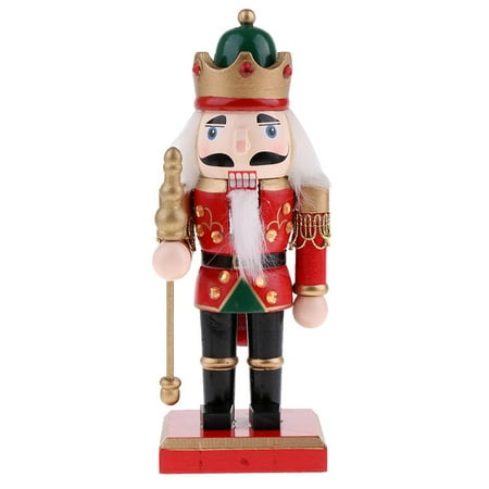 20cm Nutcracker Soldier Figures Ornament Walnut Soldier Puppets,red ...