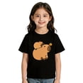BOOMNY Baby Girls Short Sleeve T-Shirts Crew Neck Cartoon Capybara ...