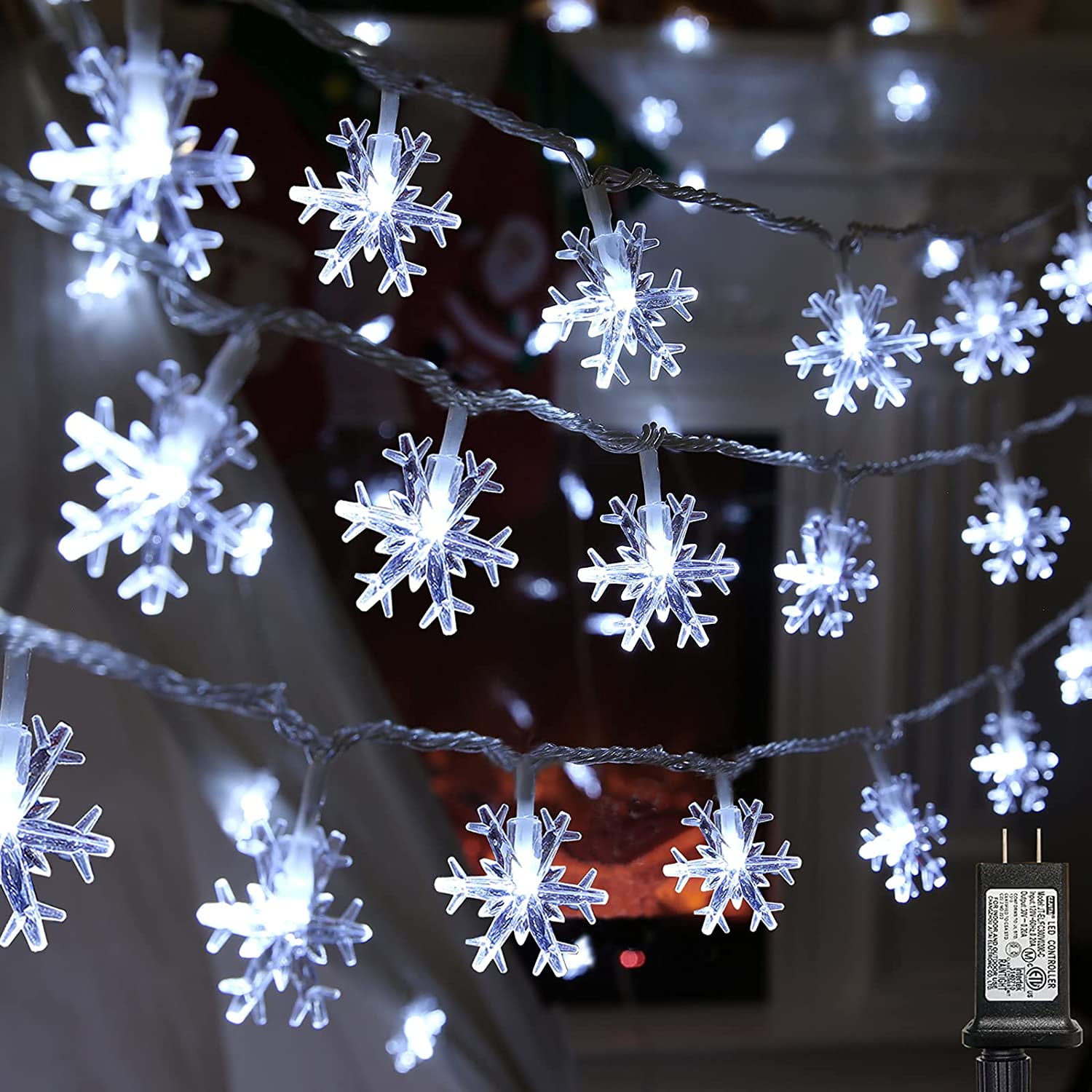 Click here for Woeilo Y Christmas Snowflake Light String  49ft 10... prices