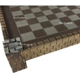 17 1/2" Medieval Times Fortress / Castle Chess Board 1 9/16" Squares ...