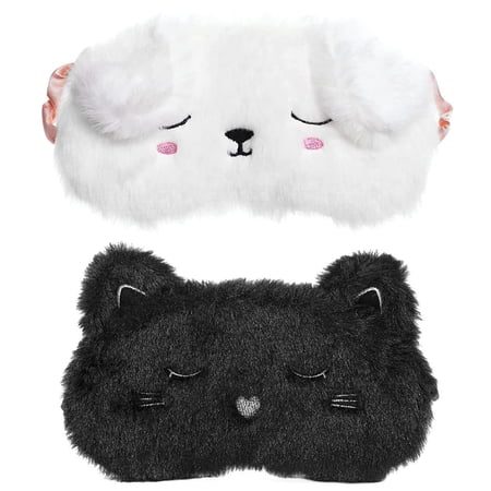 Set of 2 soft plush eye masks | Walmart Canada