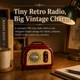 Sourcingbay Retro Mini FM Radio, 88-108 MHz FM Only Portable Radio ...