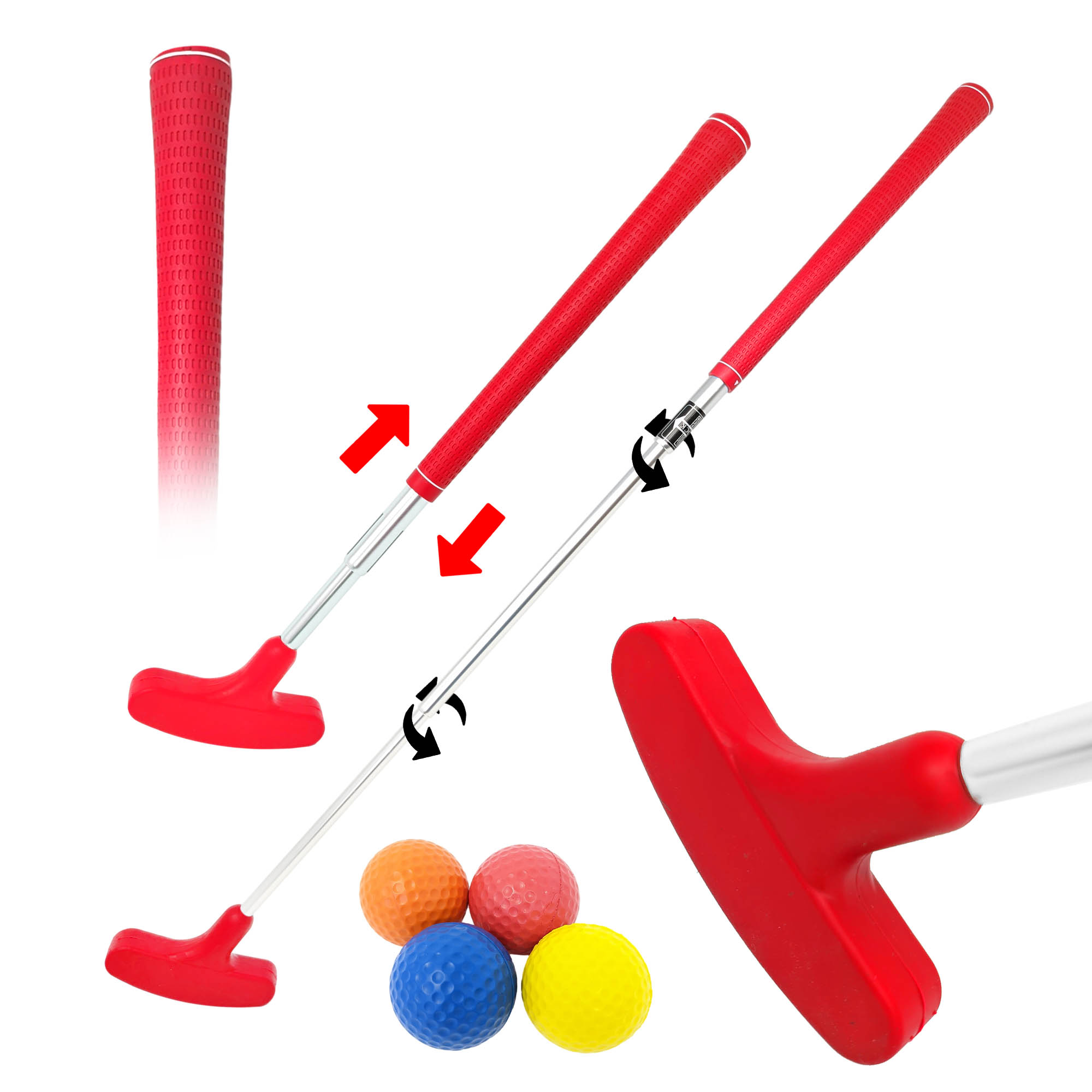 Kids Putter with Adjustable Size for Junior Golfers with Extendable ...