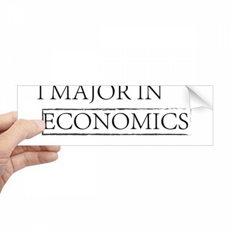 Quote I Major In Econocs Rectangle Bumper Sticker Notebook Window Decal ...