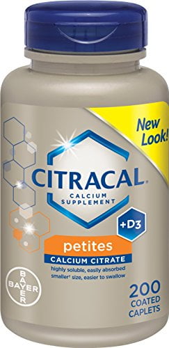 2 Pack - Citracal Petites with Vitamin D3 200-Count 200 Tablets Each ...