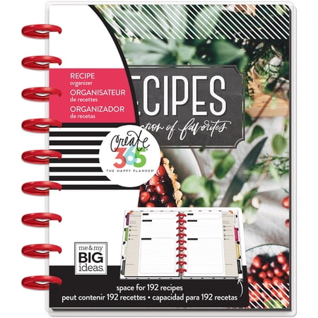 Happy Planner 12-Month Undated Medium Planner 7.75"X9.75"-Recipes ...