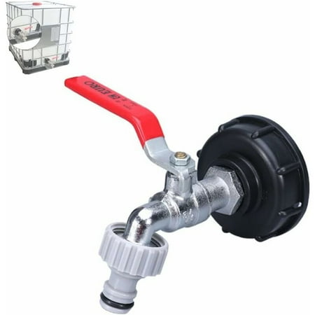 Water Tank Adapter 1000l Tank Faucet 1000l IBC 1/2" Thread Connector ...