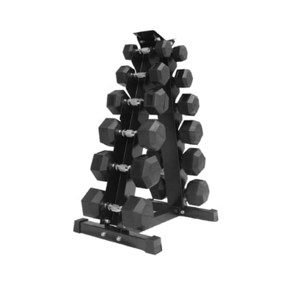 RUBBER HEX DUMBBELL STACK 5 - 30lbs Dumbbell Pairs - Walmart.ca
