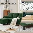 Soscana Convertible Sectional Sofa with Storage Ottoman and Side Pocket ...