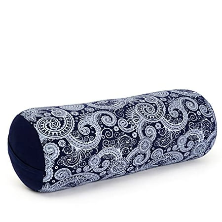 LEEWADEE Large Yoga Bolster - Shape-Retaining Tube Cushion for ...