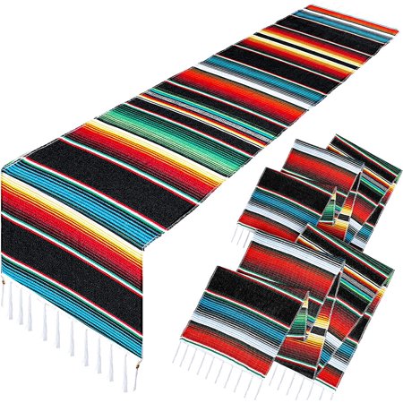 Serape Table Runners 14 x 84 Inch Zarape Table Cloth for Theme Party ...