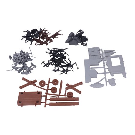 Ccdes War Toy Kit Soldier Figures Toys Chariot Models Plastic Castle ...
