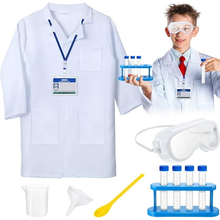 JOYWEI11 Pieces Kids Lab Costume Scientist Costume Accessory for Boys ...
