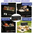 72L Collapsible Car Trunk Organizer with Cover,Multi-Compartment SUV ...