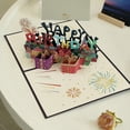 CHENJIANDONG Birthday Cake 3D Greeting Card Creative Folding Paper ...