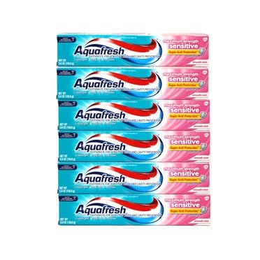 Aquafresh Triple Protection, Maximum Strength Sensitive + Gentle ...