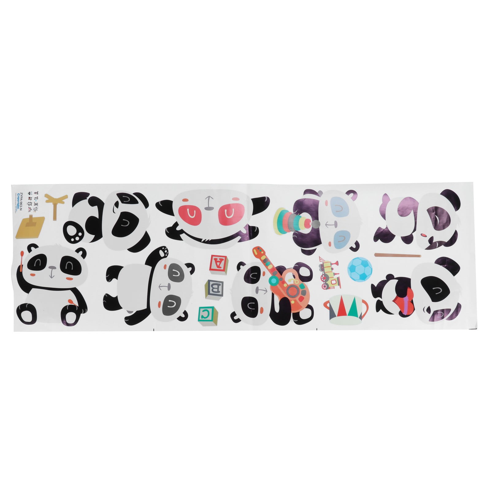 DIY etiqueta de la pared de dibujos animados Panda calcomanías de ...