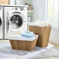 Better Homes & Gardens Resin Poly Rattan Laundry Basket with Liner ...