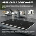 Portable Double Induction Cooktop 2 Burner Cooktop, Touch Control 110V Induction Cooker with ...