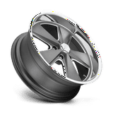 US Mag 1PC Aluminum Rim U120 ROADSTER 18X8in Matte Gun Metal Machined ...