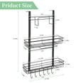 Over-the-Door Refrigerator Organizer, 2-Tier Hanging Storage Basket ...