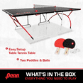Penn Easy Setup Mid Size 15mm Table Tennis Table, Sets up in Minutes ...