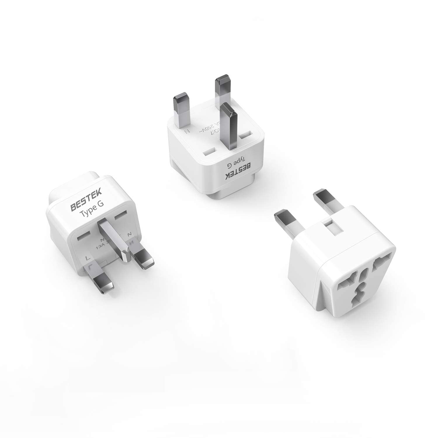 BESTEK UK Travel Plug Adapter Set, Grounded Universal Power Plug ...