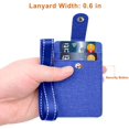 Badge Holder - Leather ID Badge Card Holder Wallet Case with 3 Cards ...