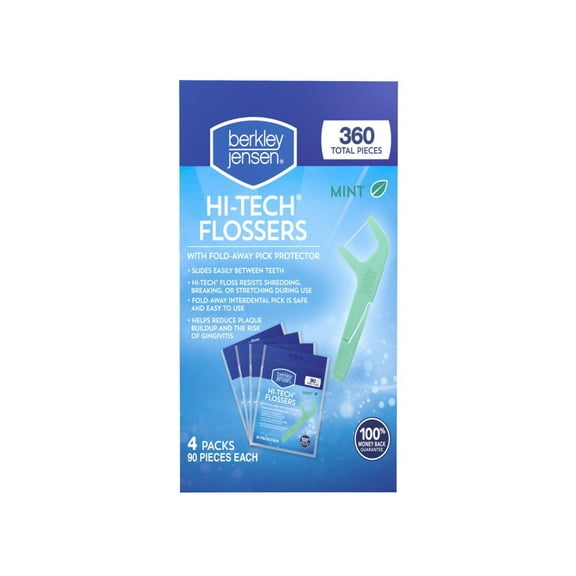 Berkley Jensen Mint Hi-Tech JMS2 Mint Flavor Flossers Floss with Fold ...