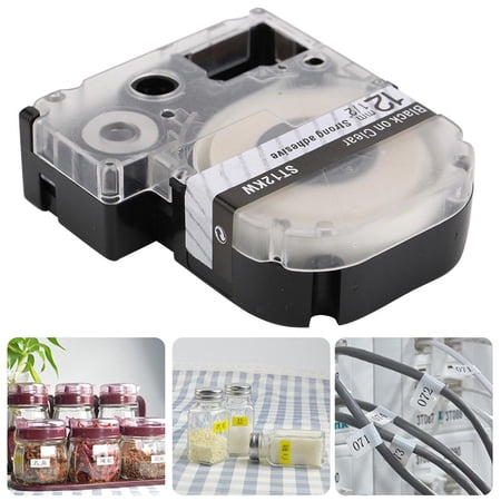 Ymiko Laminated Label Tape,12mm Label Maker Laminated Tape Color Tape ...