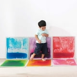 Crystiles Yellow and Orange 12 in. x 12 in. Liquid Dance Floor ...