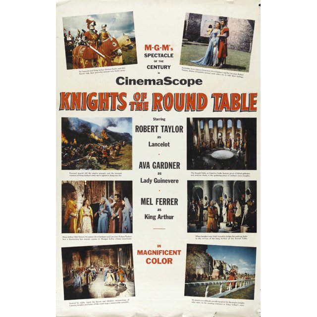 Knights Of The Round Table Movie Poster Entertainment Decor Art Poster ...