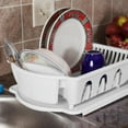 Joey'z Extra Large Dish Drying Rack & Sink Space Drainer, Hard Plastic ...