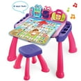 VTech Interactive Touch & Learn Activity Desk Deluxe, Pink Toddler Desk ...