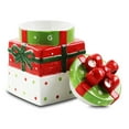 Christmas Estate 7.5" Gift Box Cookie Jar - Walmart.com