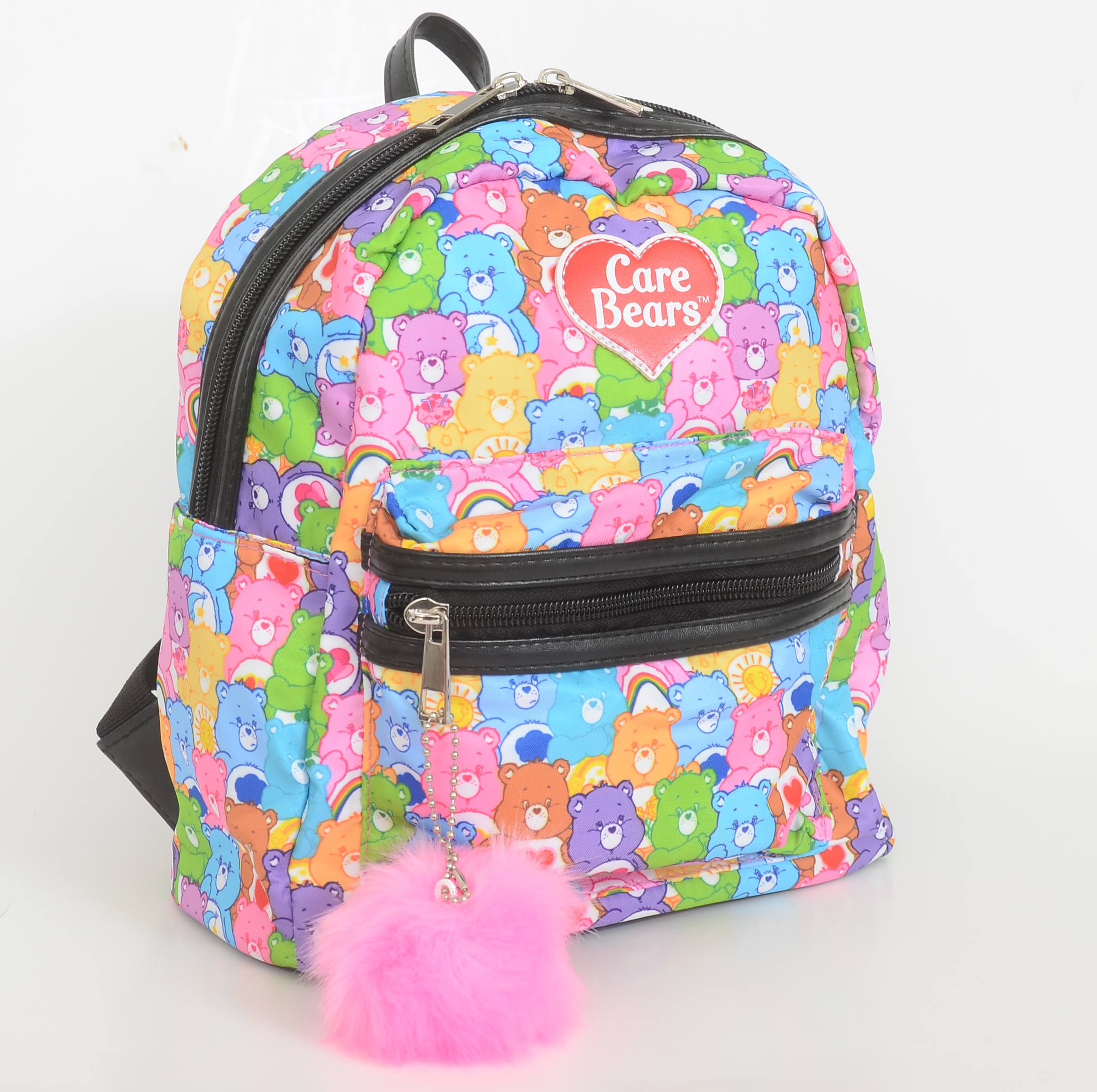 Care Bears Classic All Over Print Mini Backpack Pink Fluff Charm ...