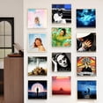 12 Pack Vinyl Record Shelf Wall Mount Shelves, 12 inch Clear Acrylic ...