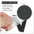 Letter V Patches Iron on Heat Transfer Letters 2 Inch Black Letter DIY ...
