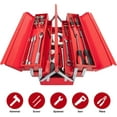 BIG RED 18" Tool Box Portable Steel/Metal Locking Toolbox Organizer ...