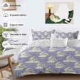 Cartoon 4 Piece Duvet Cover Set California King Size Dreamy Purple Cute ...